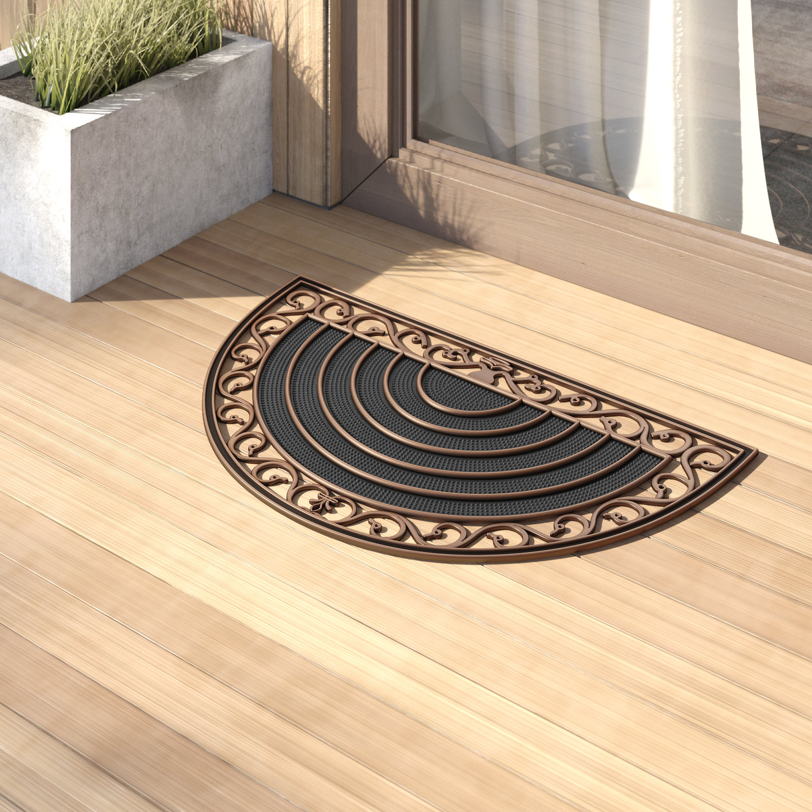 Lark Manor™ Anida Akiylah Sunrise Trellis Rubber 30 in. x 18 in. Non ...