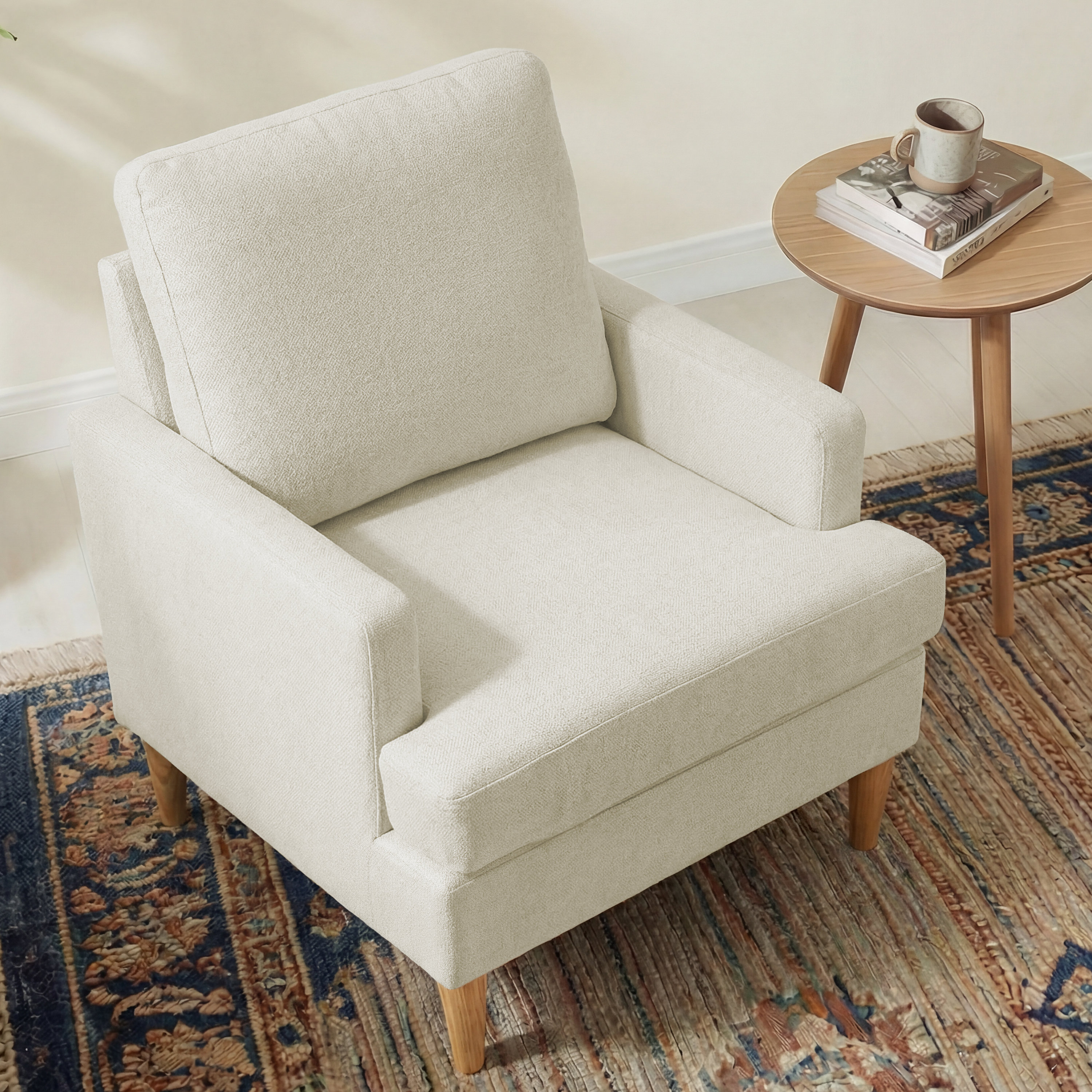 George Oliver Clancy Armchair With Solid Wood Legs & Reviews - Wayfair ...