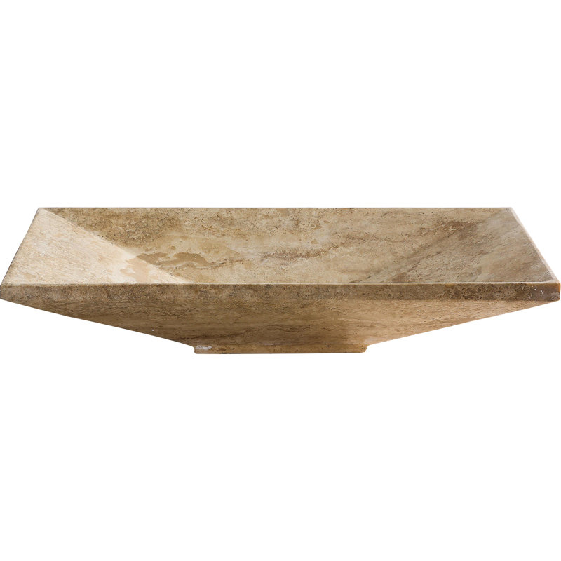 AA Warehousing Vicki Stone Rectangular Vessel Bathroom Sink & Reviews ...