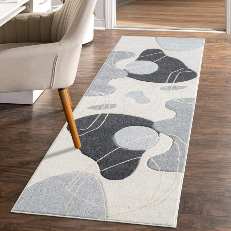 17 Stories Runner Moir Geometric Runner 80cm X 300cm Area Rug | Wayfair ...
