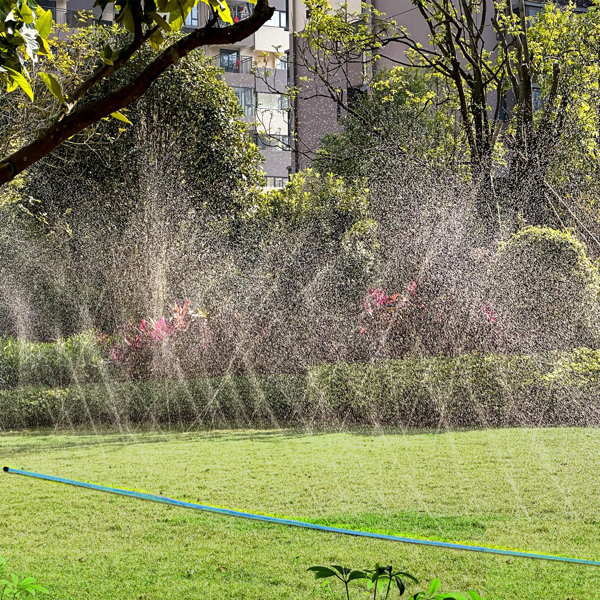 FEIYAN Sprinkler Hose 100FT, Heavy Duty Watering Hoses, Efficient ...