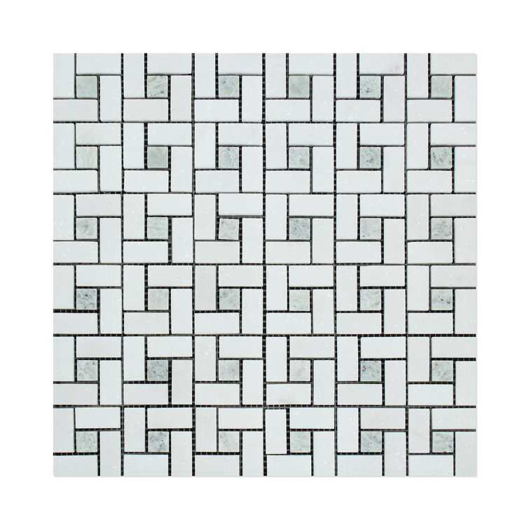 Stone & Tile Shoppe, Inc. Marble Pinwheel Mosaic Wall & Floor Tile ...
