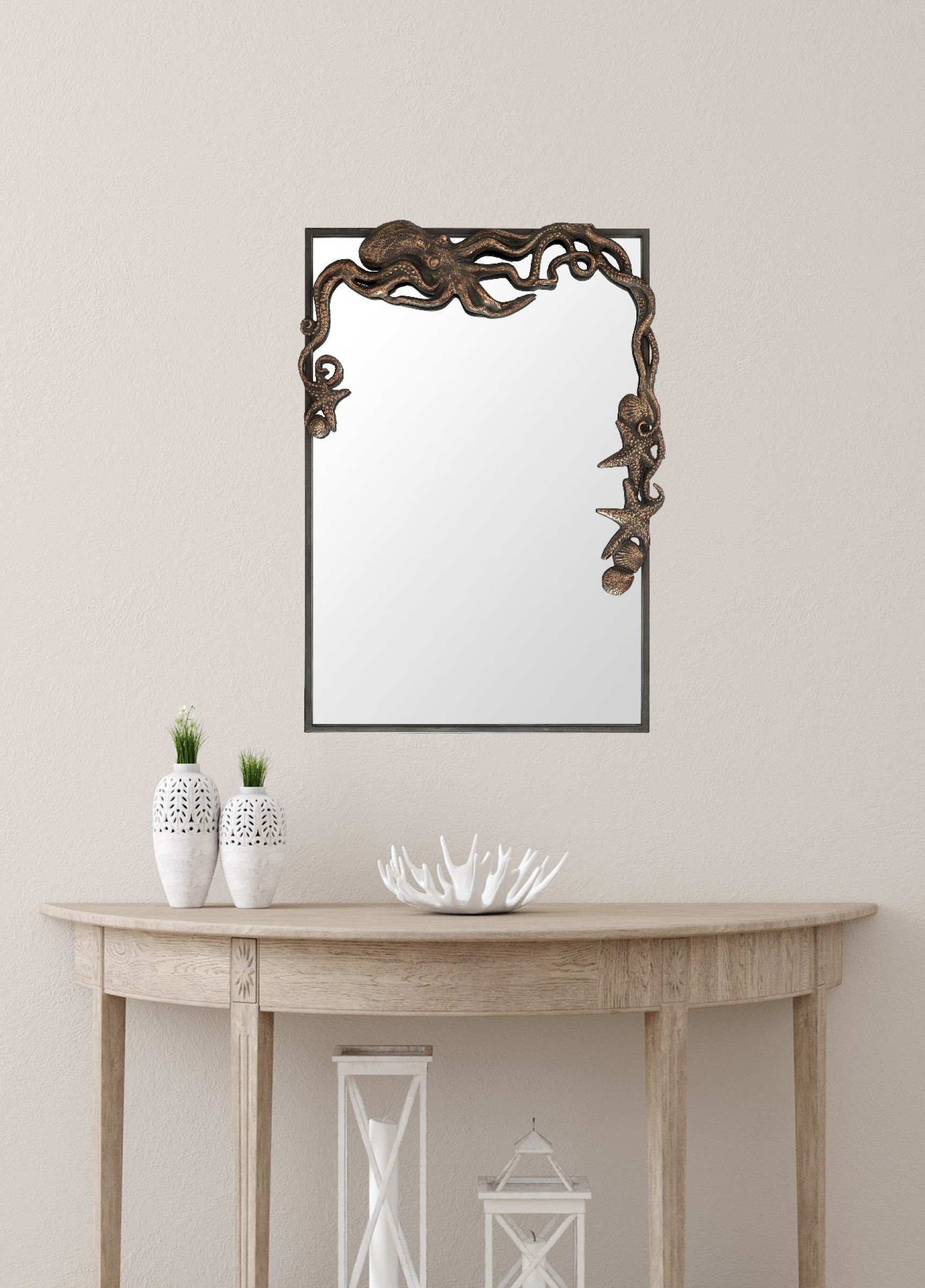 Beachcrest Home Octopus Rectangular Wall Mirror - Wayfair Canada