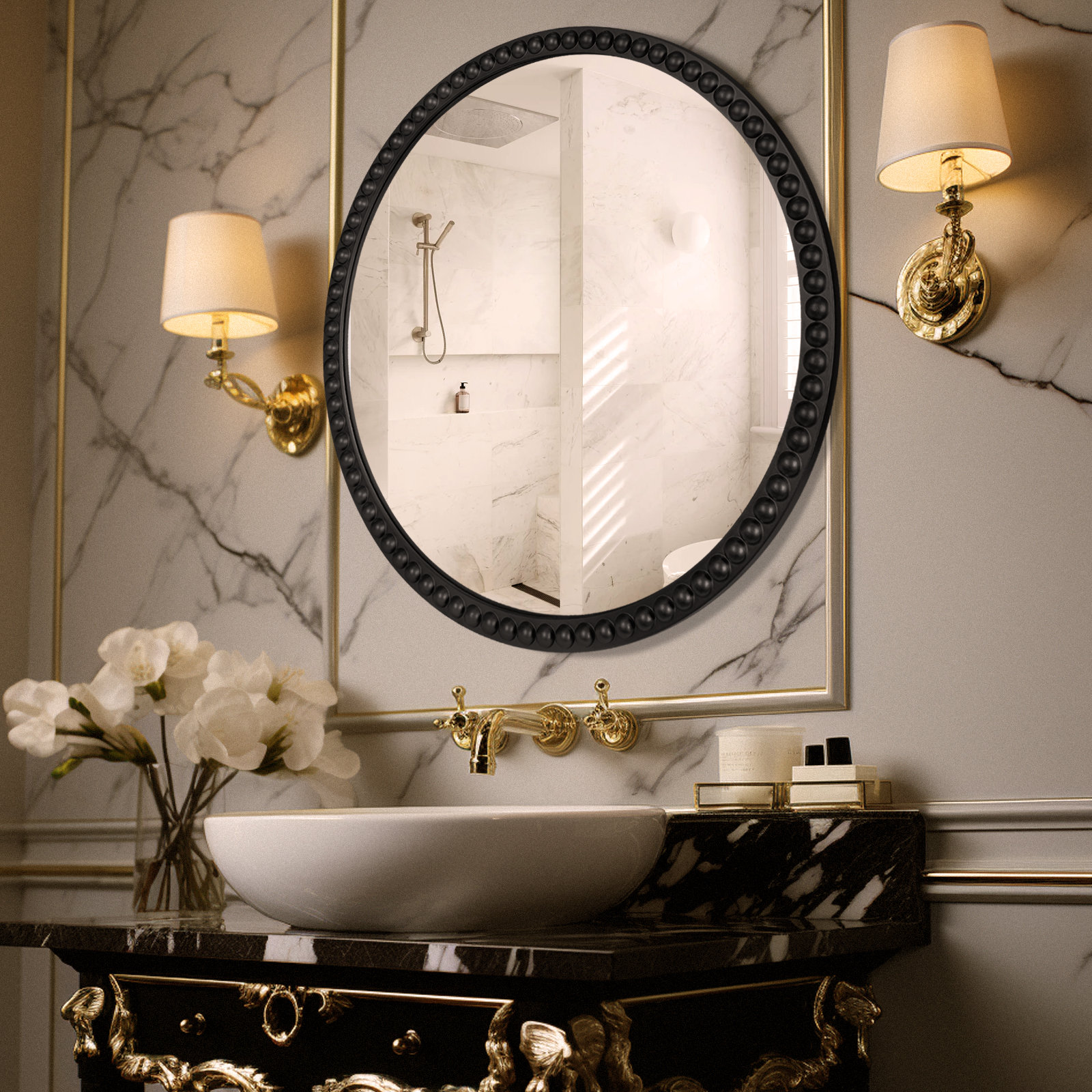 Dakota Fields Chelbe Round Wood Mirror & Reviews - Wayfair Canada