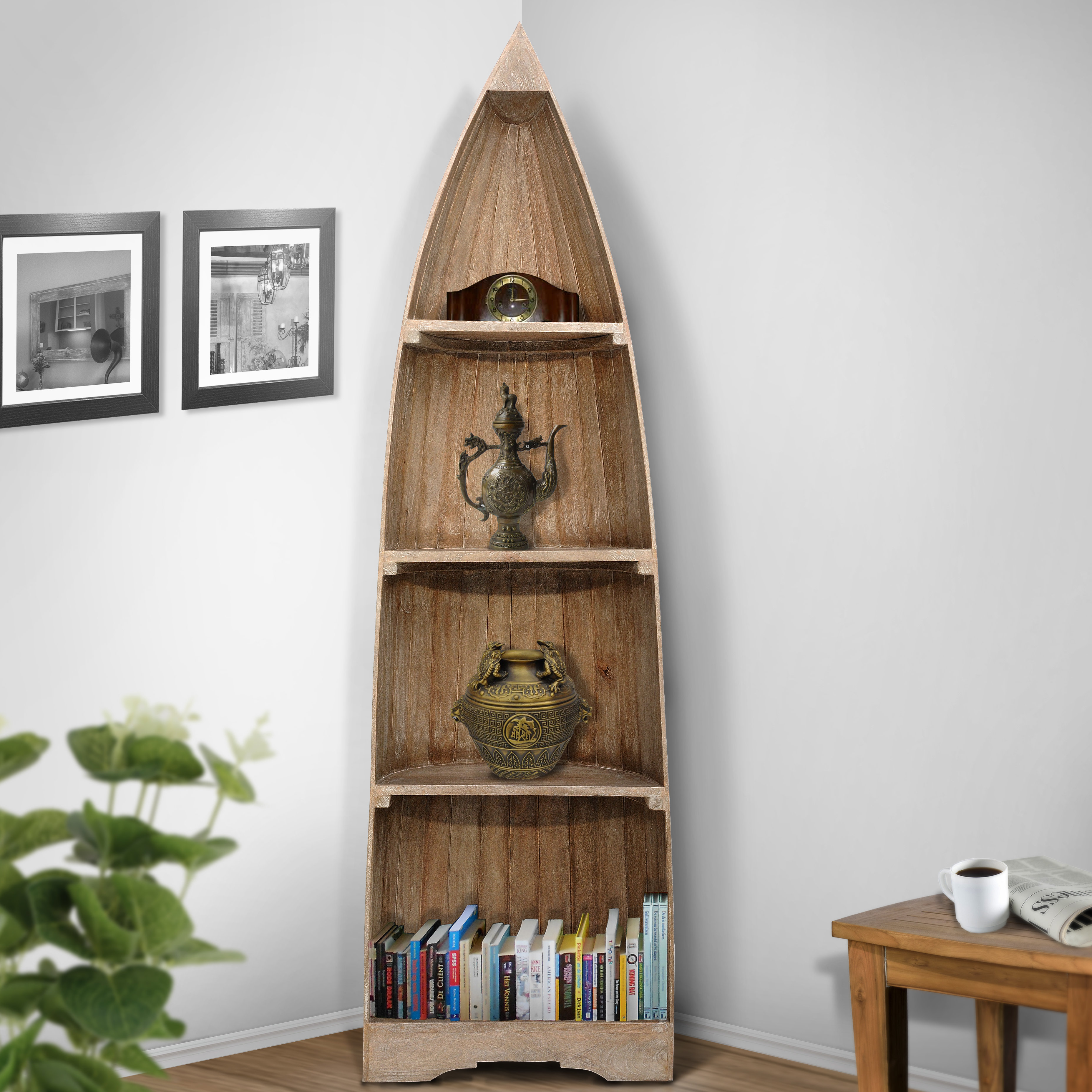Longshore Tides Chichaoua Solid Wood Boat Bookcase & Reviews | Wayfair
