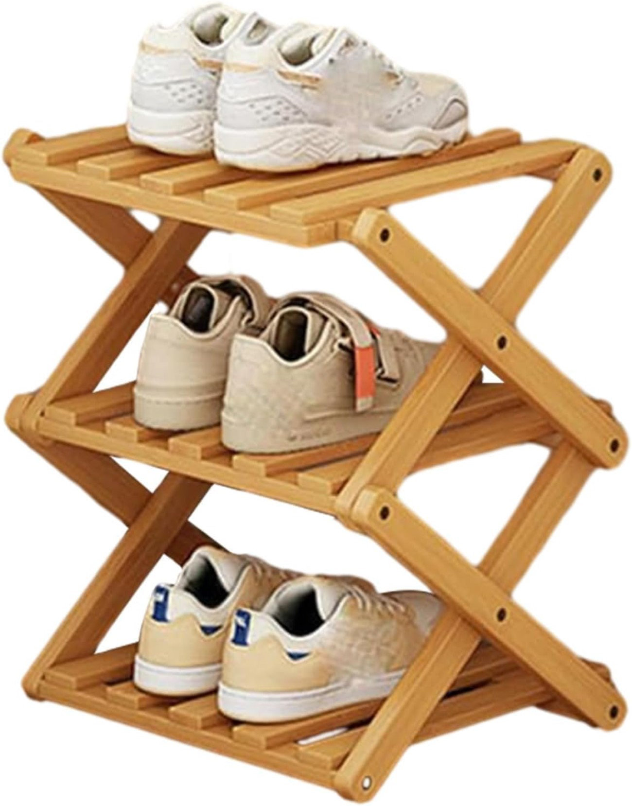 Latitude Run® Free Standing Shoe Racks Shelf Closet Shoe Organizer ...