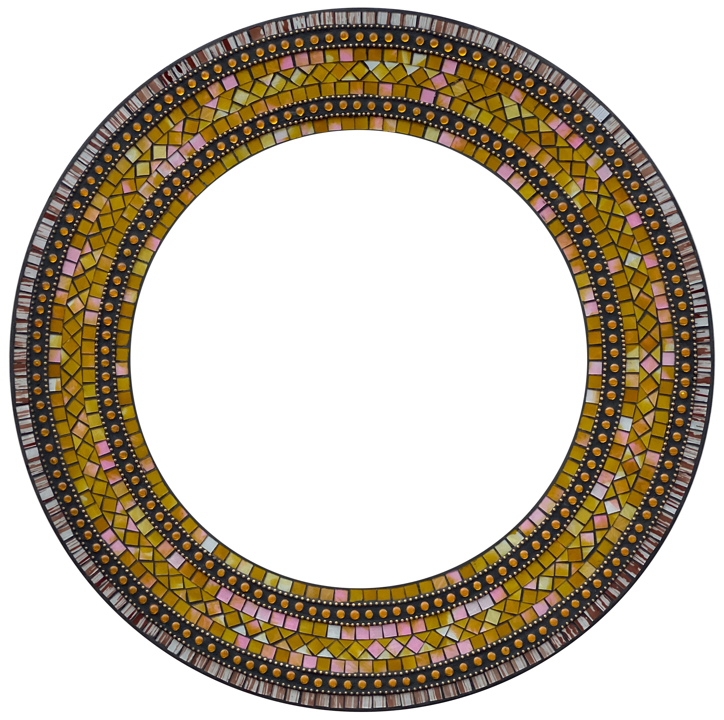 Dakota Fields Zorigs Mosaic Mirror, Wall Art Décor – Handcrafted ...