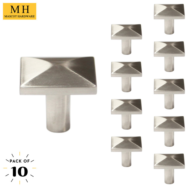 Mascot Hardware Pyramid 1-1/7 in. Square Cabinet Knob | Wayfair