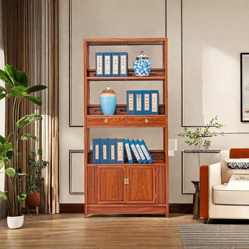 Parttlion Simple new Chinese style solid wood bookcase | Wayfair