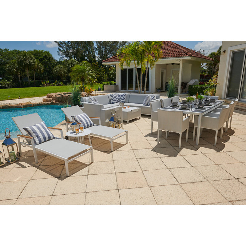 AKOYA Outdoor Essentials 17 Piece Complete Patio Set | Wayfair