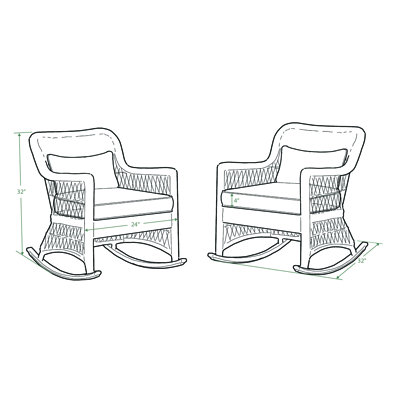 Rosecliff Heights Chretien Outdoor Rocker Chair & Reviews | Wayfair