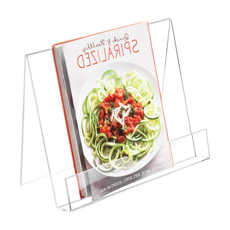 Rebrilliant Modern 4 mm Premium Clear Acrylic Cookbook Holder, Recipe ...