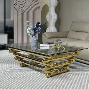 Gold Coffee Tables You'll Love | Wayfair