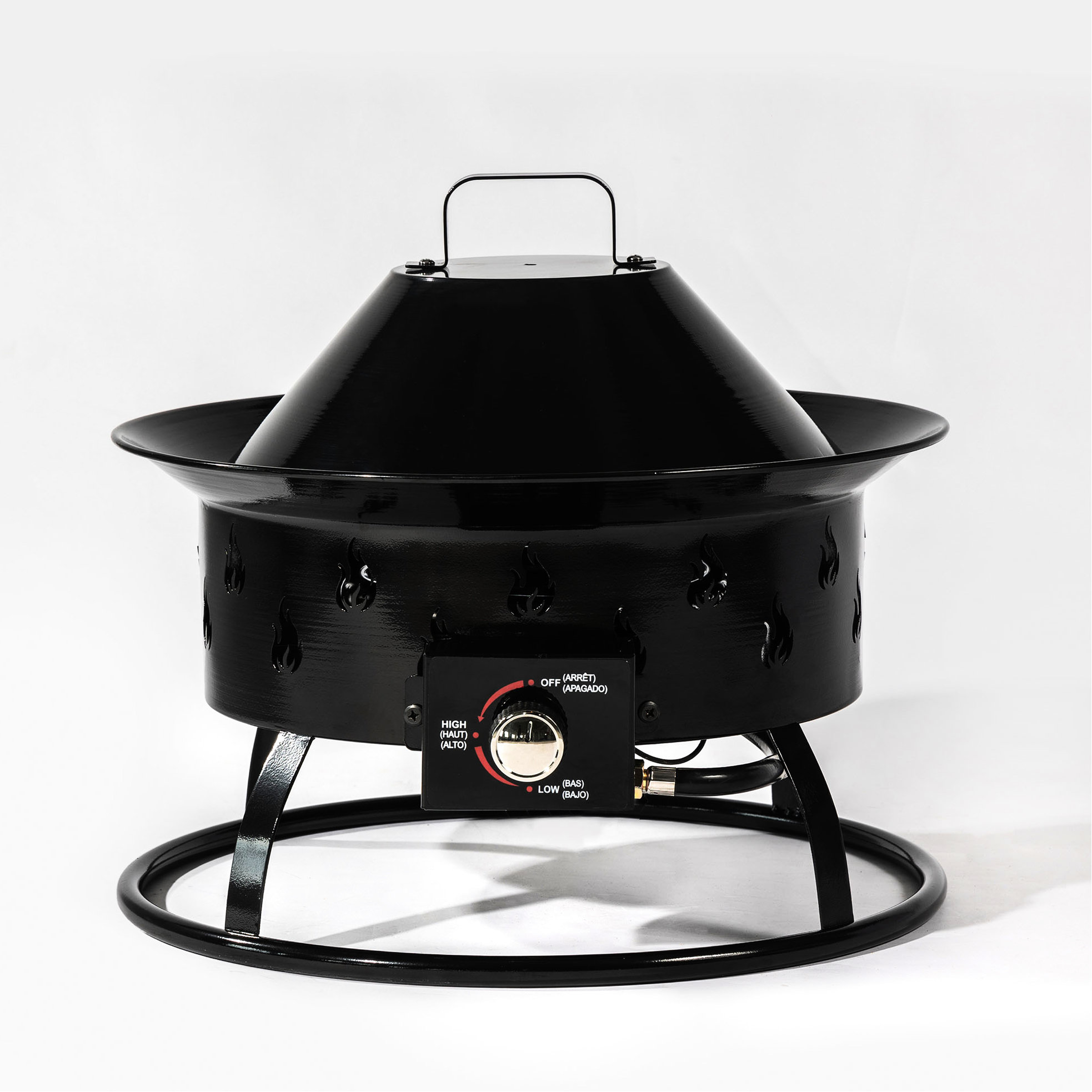 Latitude Run® Mini Outdoor Fire Pit - Portable Steel Burner With Lava ...