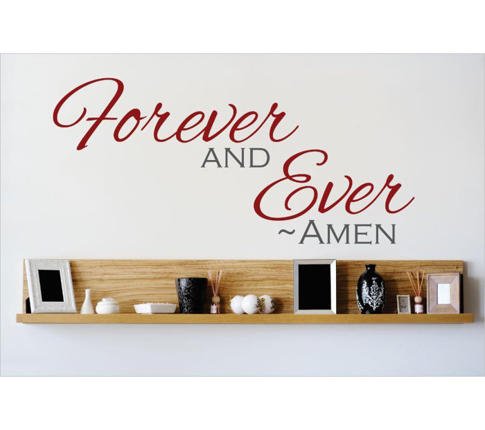 Design With Vinyl Forever and Ever Amen Wall Decal | Wayfair