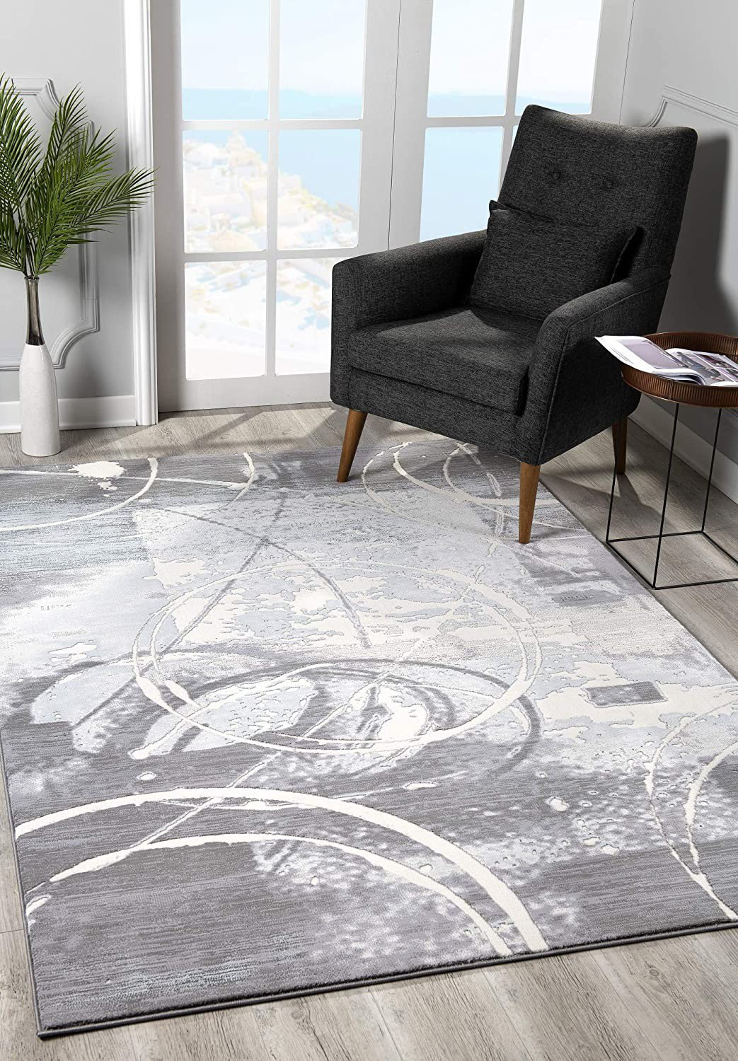 17 Stories Area Rug in Gray | Wayfair