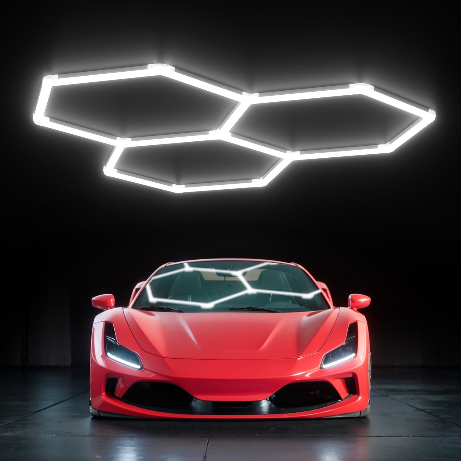 Wrought Studio™ Modern Hexagon LED Ceiling Light, DIY Honeycomb Design ...