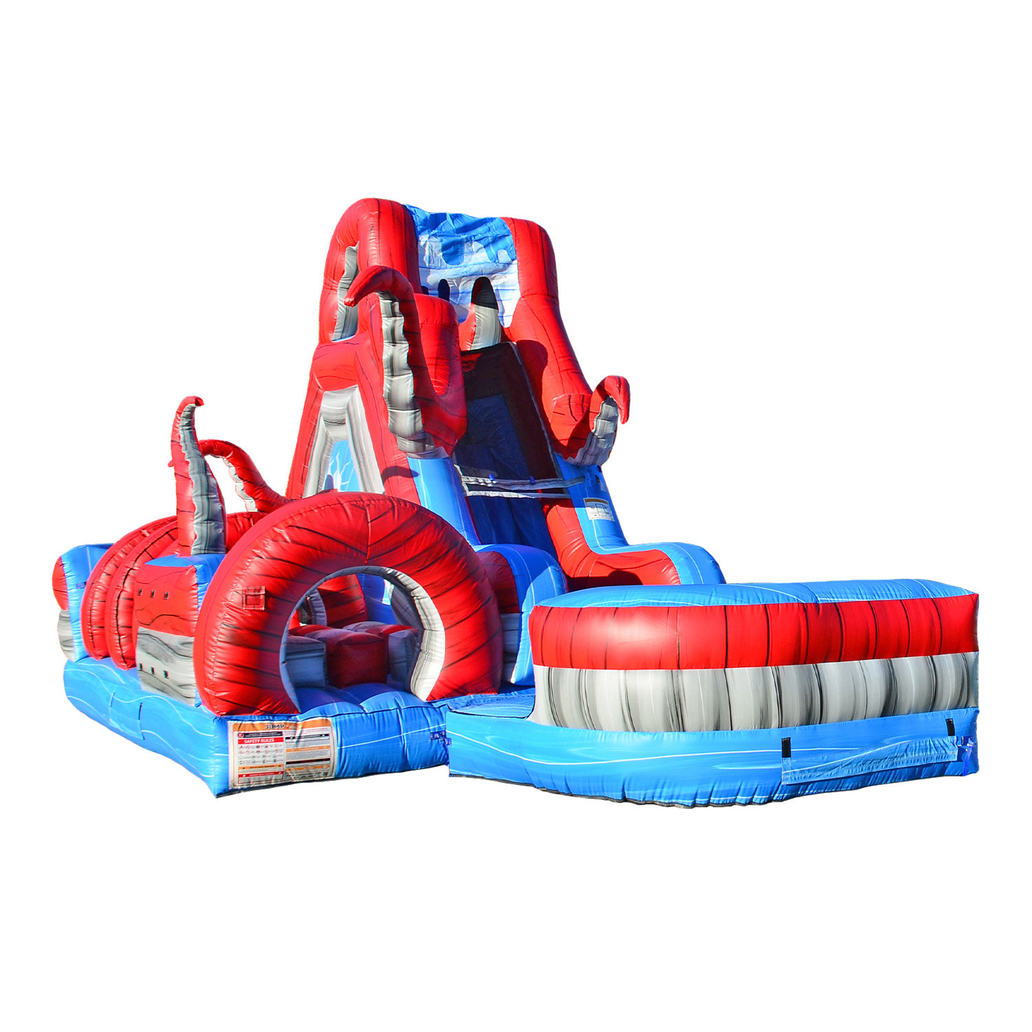 JumpOrange Ocean Battle Water Slide & Obstacle Course – Right Entrance ...