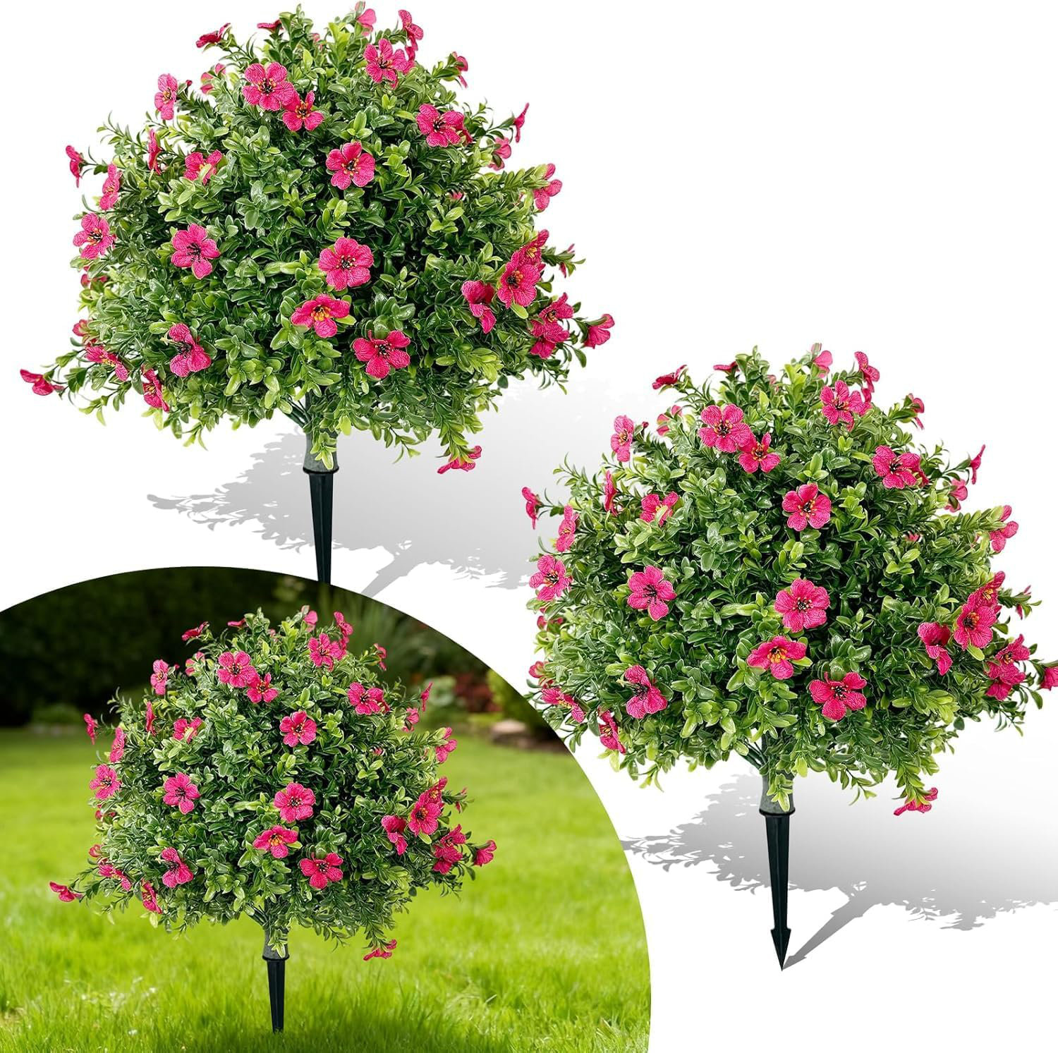 The Seasonal Aisle 2pcs 2FT Artificial Trees Indoor, Faux Tree ...