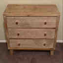 Loon Peak Fayola Rustic Farmhouse Three Drawer Dresser, Mid Century 3 ...