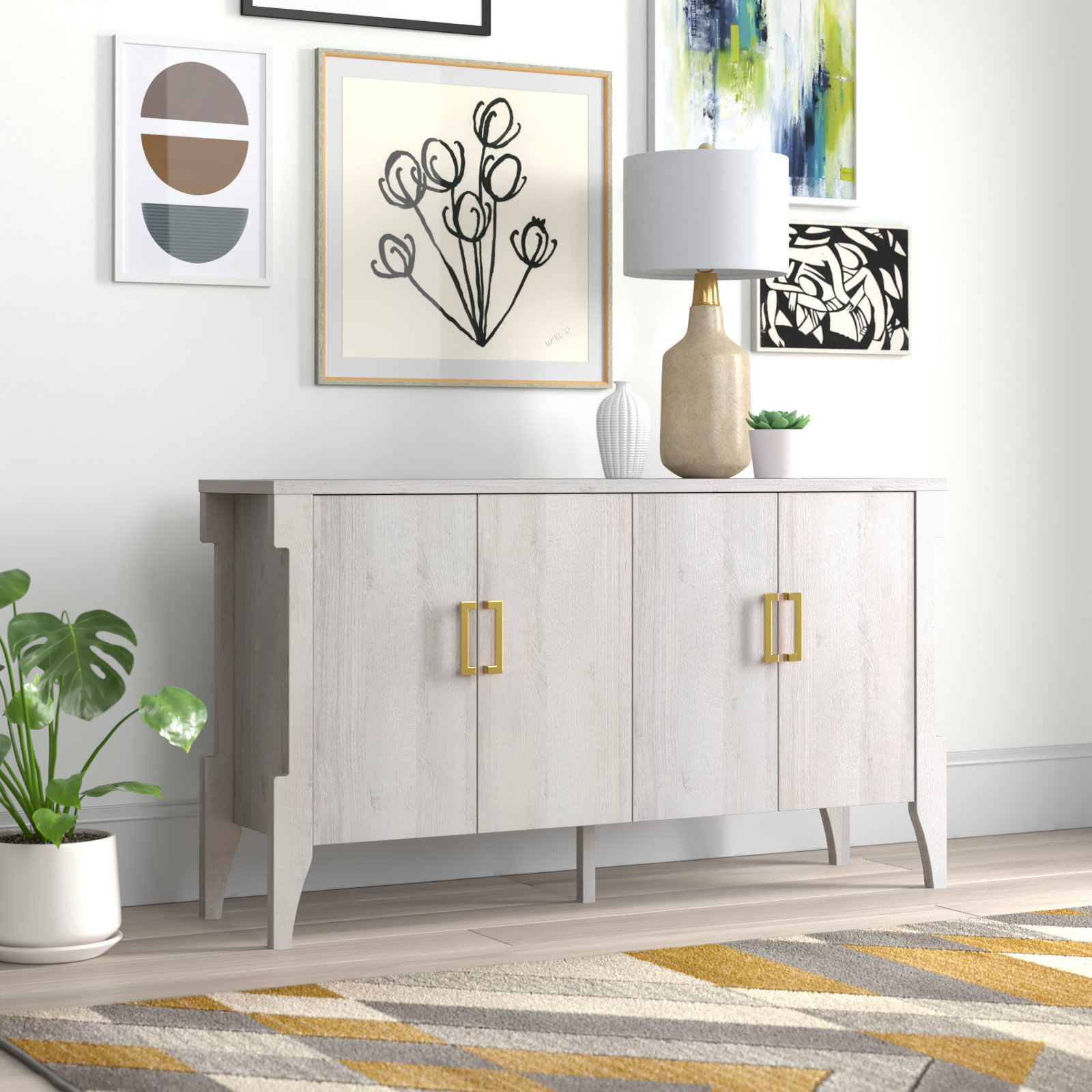 Willa Arlo™ Interiors Colne 60" Wide Buffet Table & Reviews | Wayfair