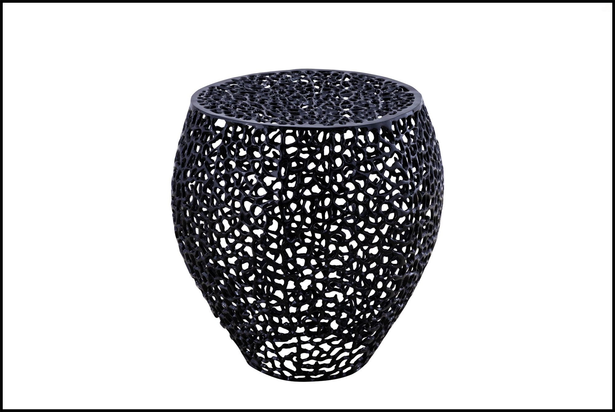 Mercer41 Exquisite Aluminum Casting Side Table | Wayfair