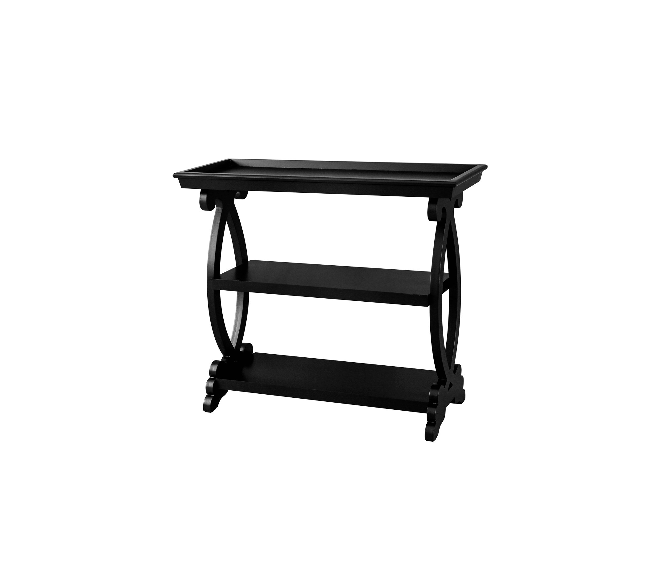 Latitude Run® Console Table With Shelves | Wayfair
