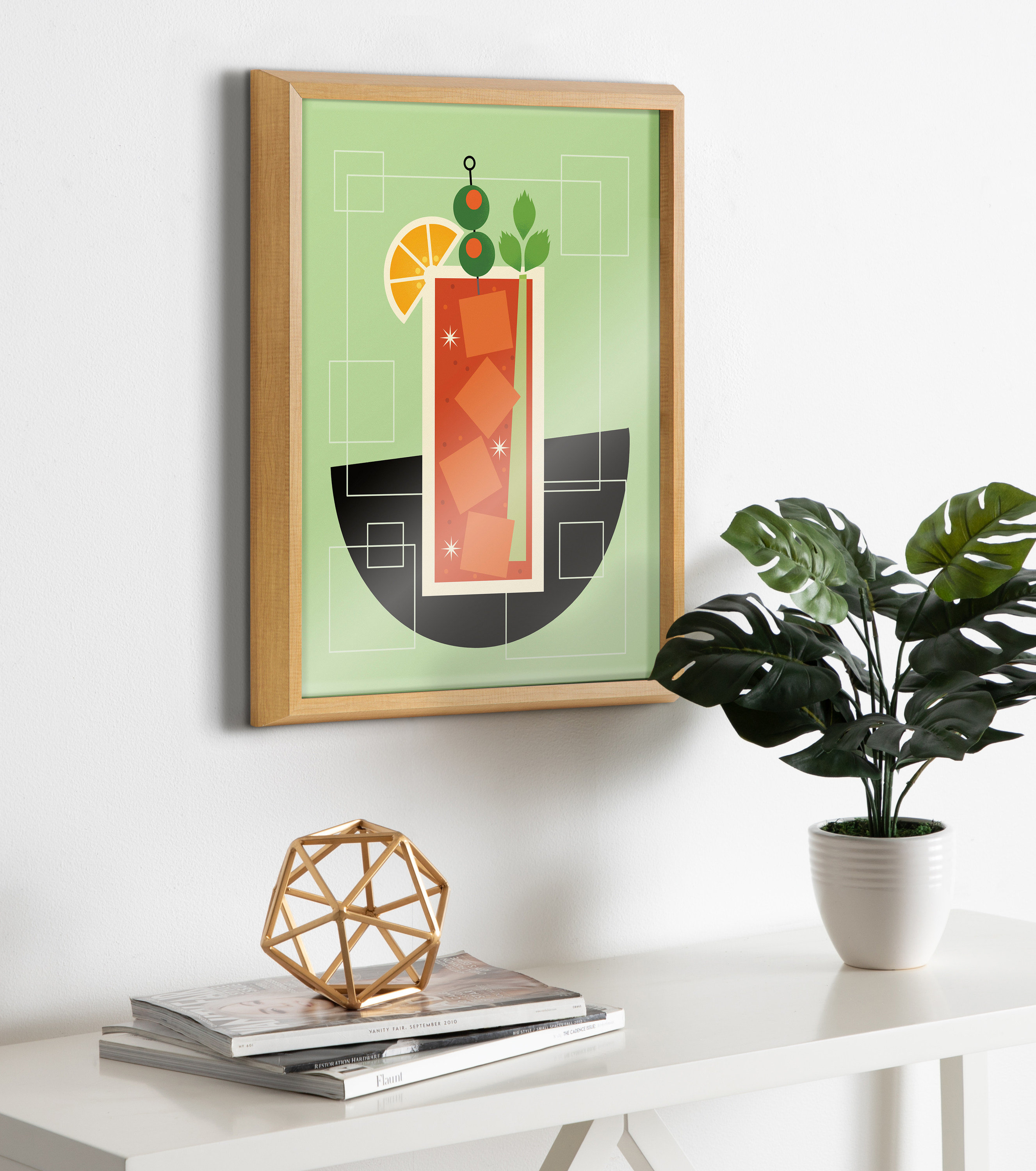 Corrigan Studio® Kashonda Bright Colorful Bar Drink - Floater Frame ...