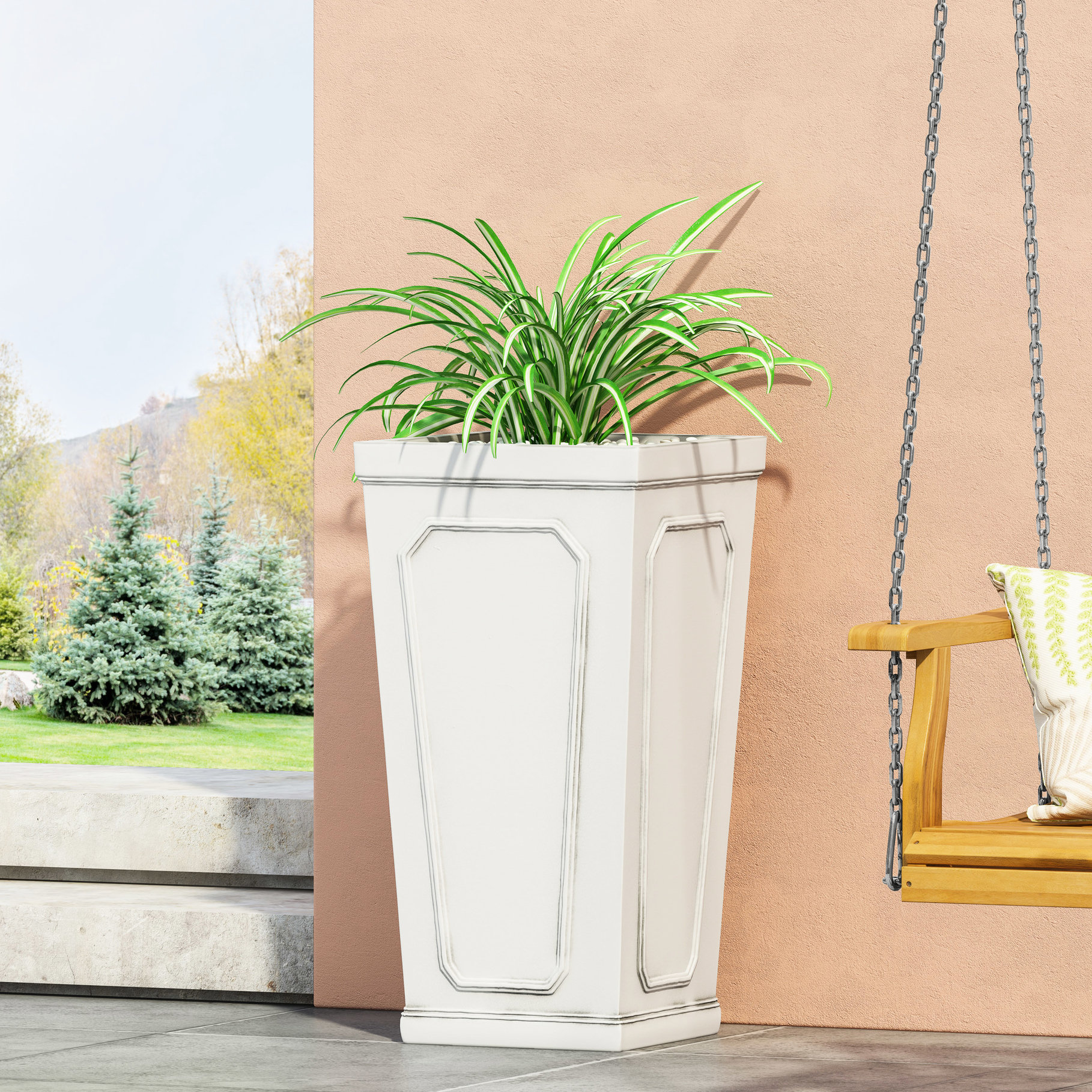 Latitude Run® Planter - Outdoor Appeal With Magnesium Oxide In Antique ...