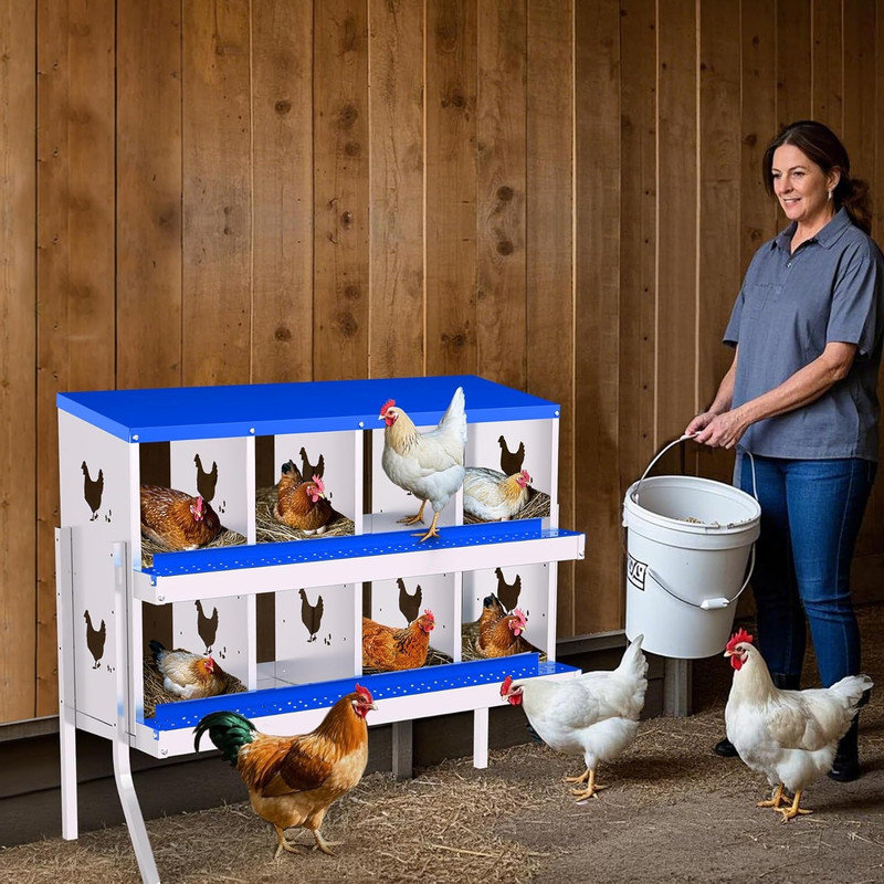 Tucker Murphy Pet™ Chicken Nesting Box with Removable Tray - Metal ...