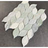 ES Stone 4" x 2" Ming Green Leaf Pattern Marble Novelty Mosaic Tile ...