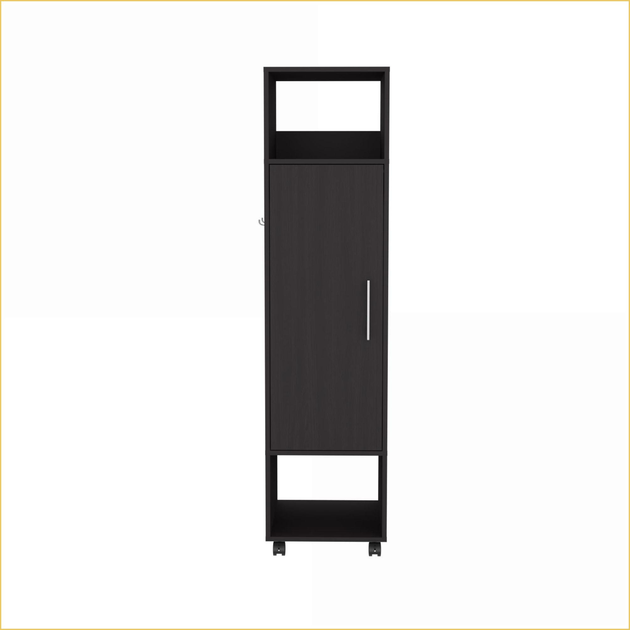 NFusion Chests & Wardrobes 63” Tall One-Door Armoire with Mirror ...