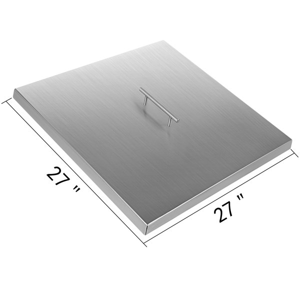 VEVOR 27'' Square Stainless Steel Fire Pit Lid | Wayfair
