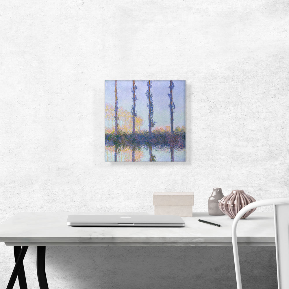 ARTCANVAS The Four Trees 1891 by Claude Monet - Wrapped Canvas Painting ...