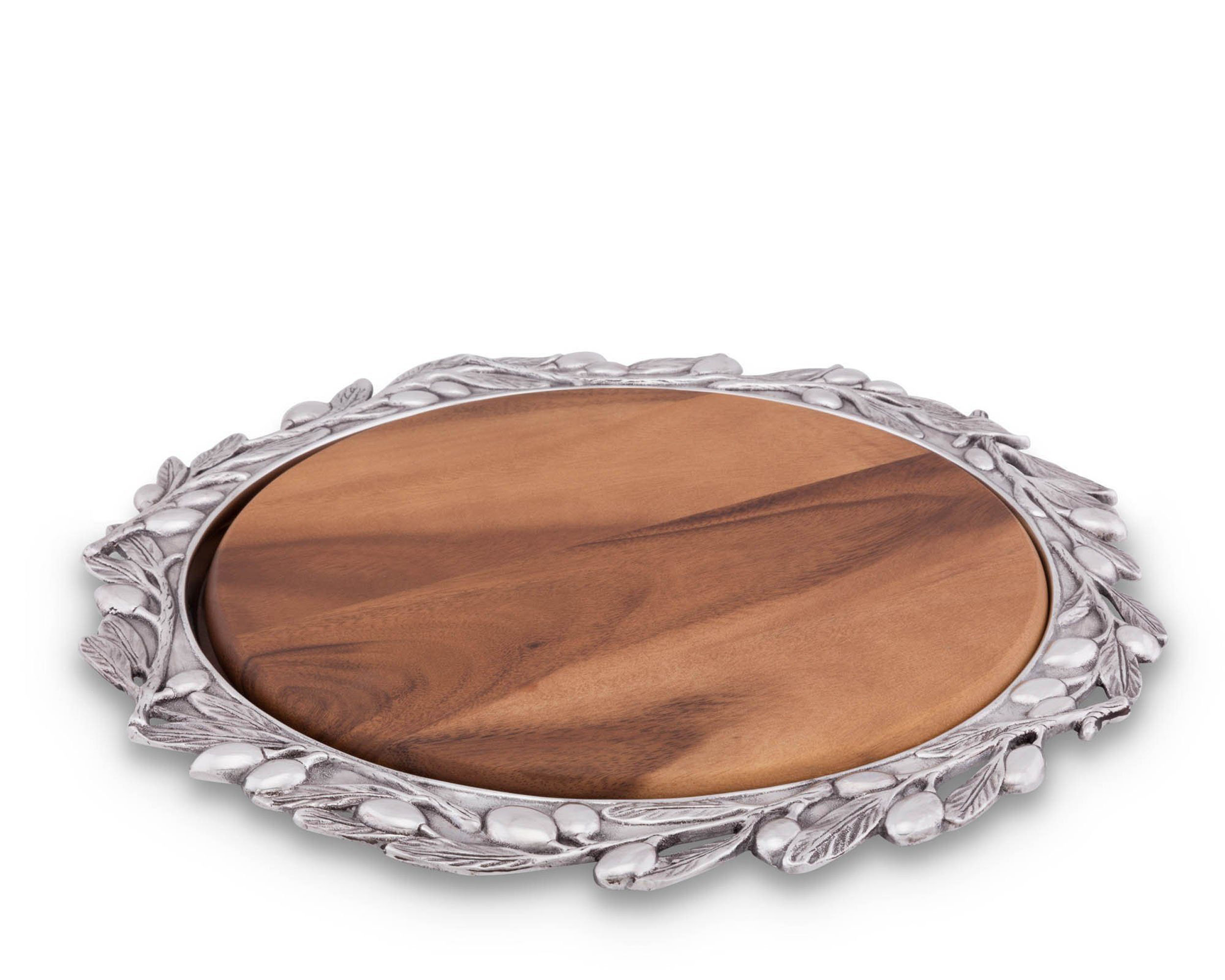 Arthur Court Designs Tuscan Fields Olive Wood Cheese Board and Platter ...