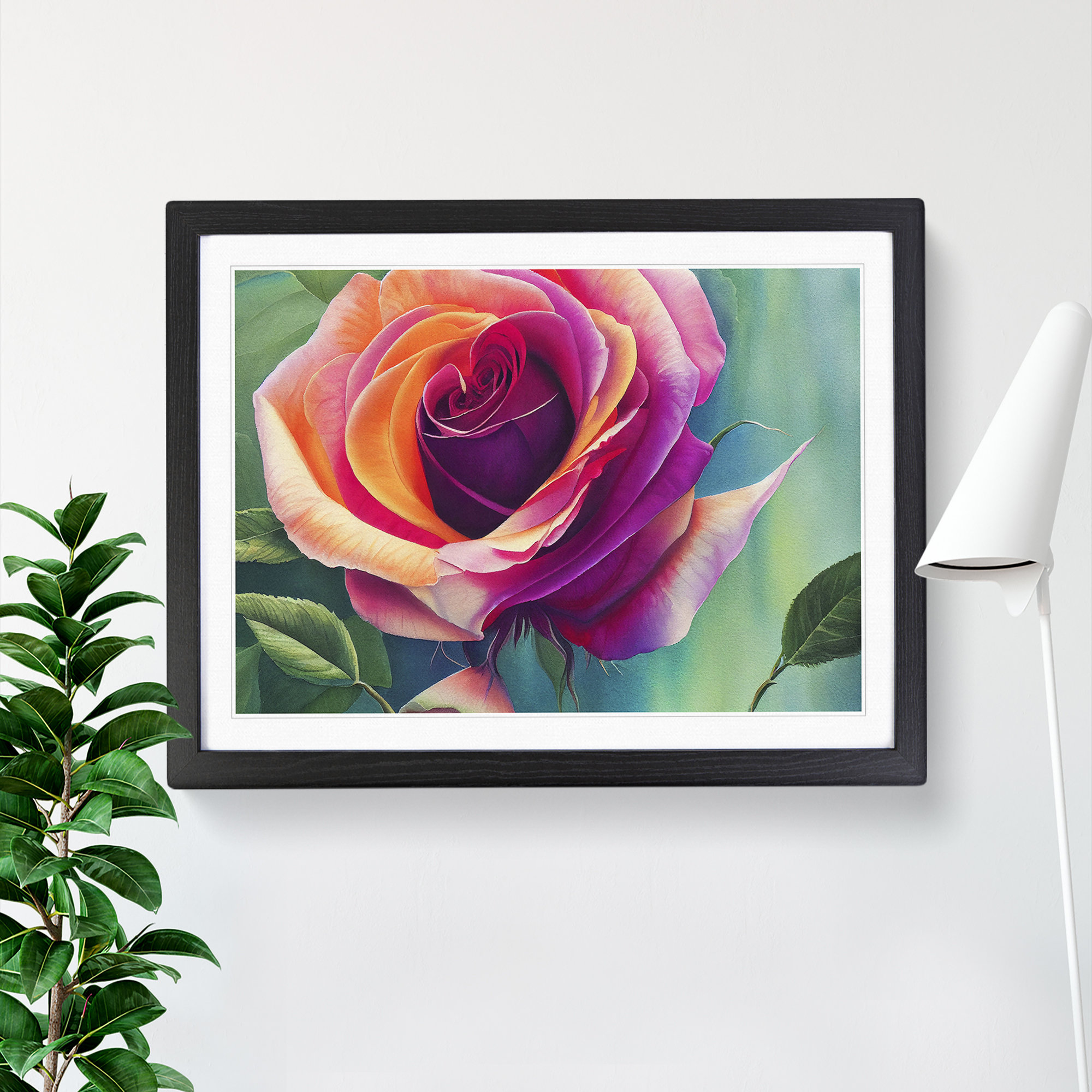Fairmont Park Terrific Rose Flower - Picture Frame Graphic Art ...