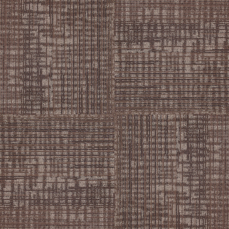 Quadro 19.7'' W x 19.7'' L Multi Level Loop Polyester Carpet Tile ...