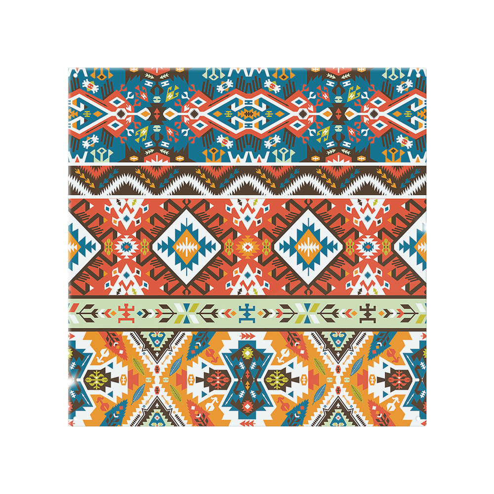 Ebern Designs Pattern In Tribal Style Splash Back | Wayfair.co.uk