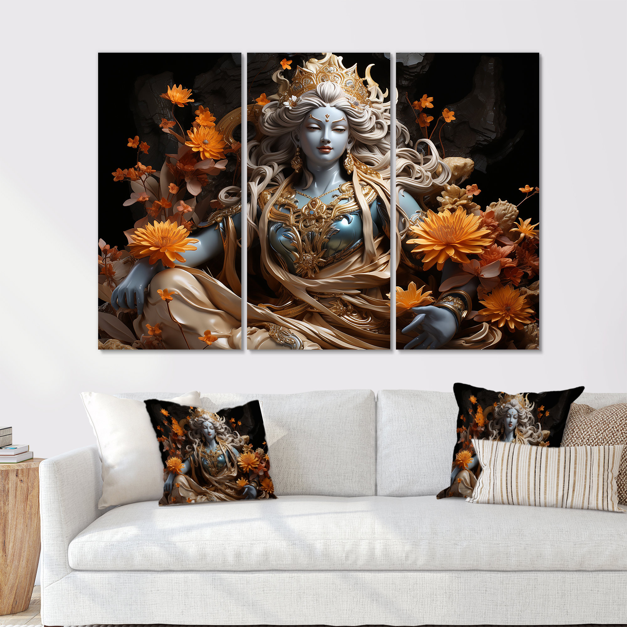 Dakota Fields Hinduism Kubera Treasure Topaz God II - Hinduism Wall ...