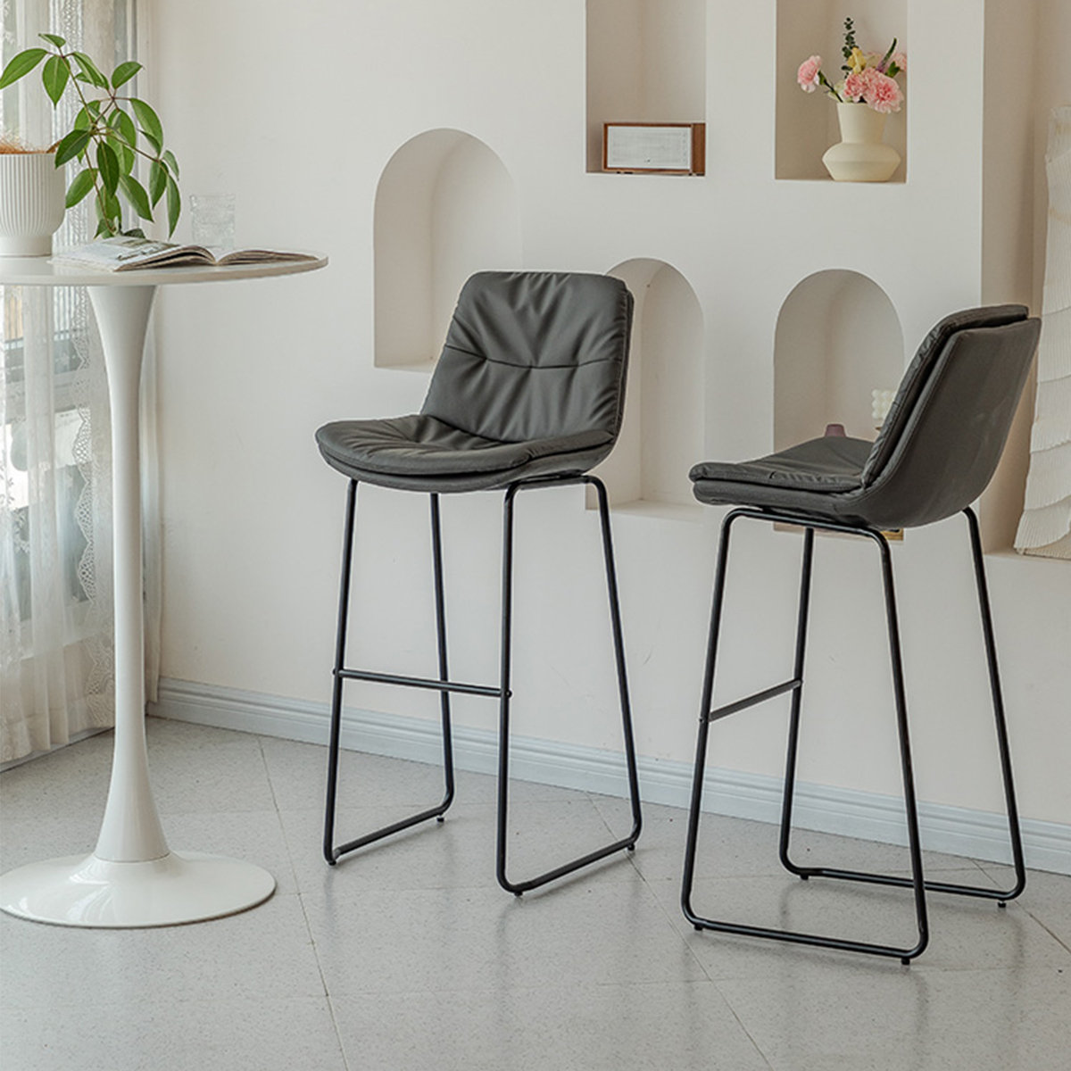 Rite Treasure 40.55" Trapezoidal Metal Bar Stools - Wayfair Canada