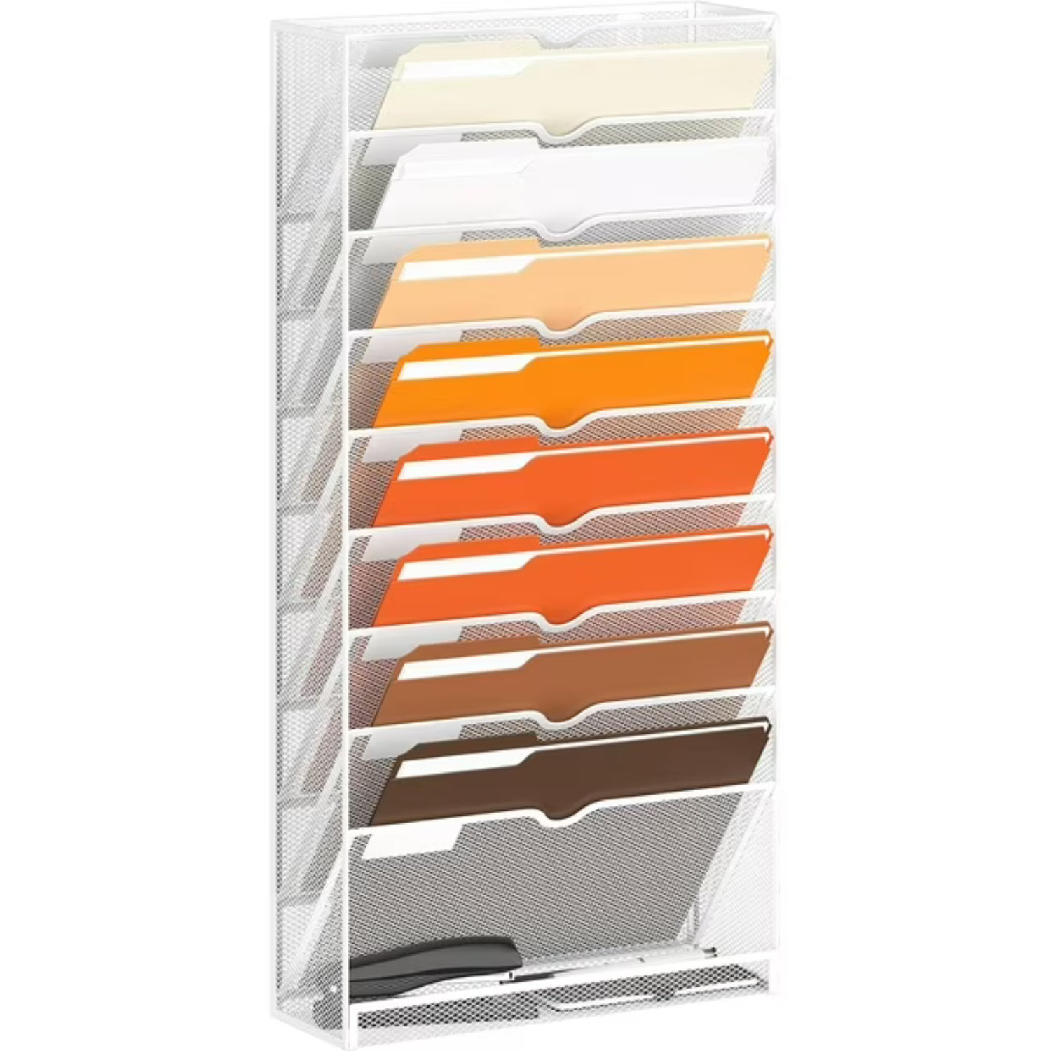cottageschic 16-Tier Wall File Organizer For Papers, Hanging Wall File ...