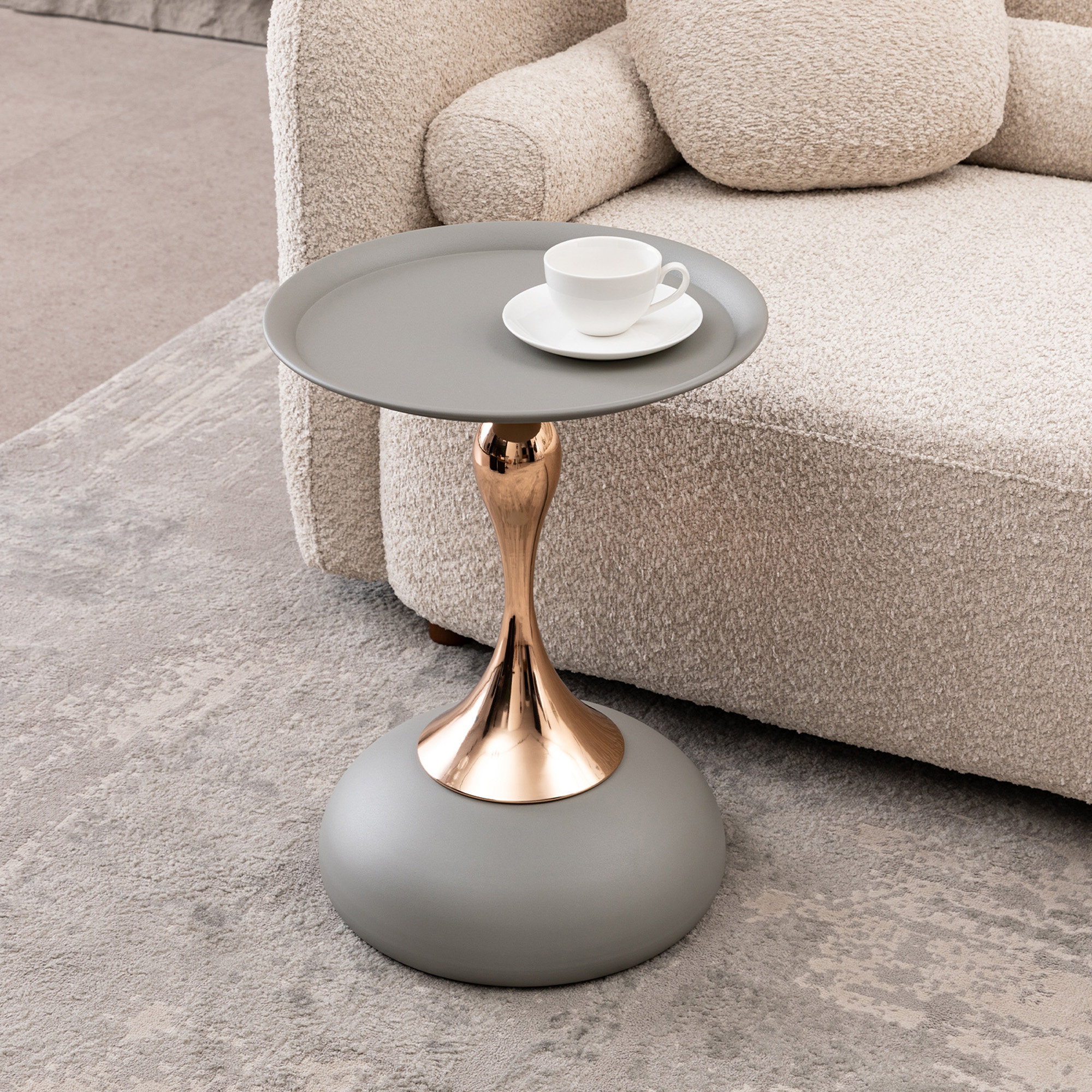 Ebern Designs Mermaid Tail End Coffee Table Round Side Table - Wayfair ...