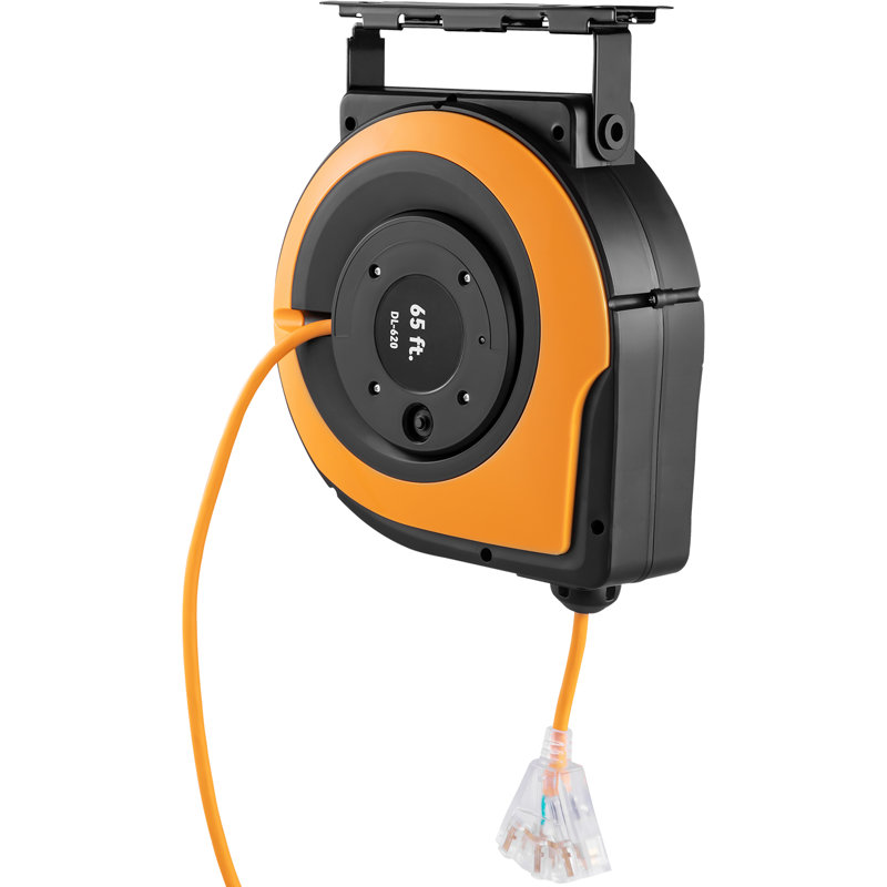 VEVOR Retractable Extension Reel Power Cord | Wayfair