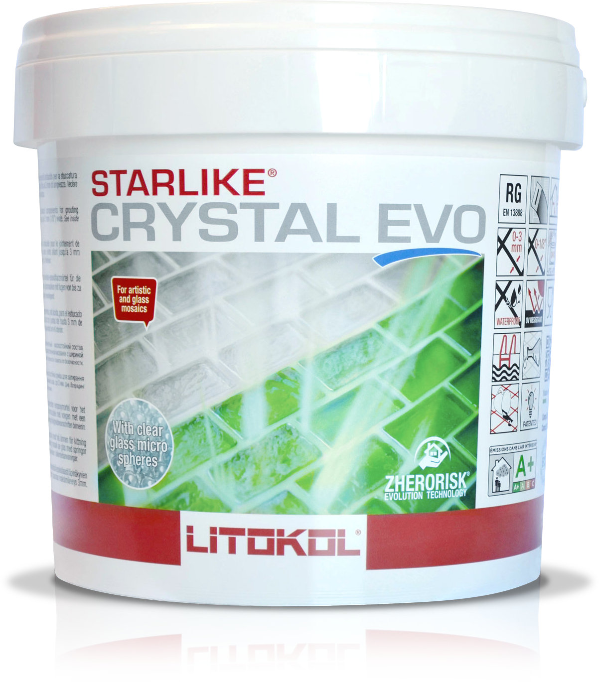 The Tile Doctor Starlike Crystal EVO 700 Glass Tile Epoxy Grout Translucent 5.5 lbs & Reviews ...