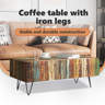 Dakota Fields Gerber vidaXL Coffee Table with Legs & Reviews | Wayfair
