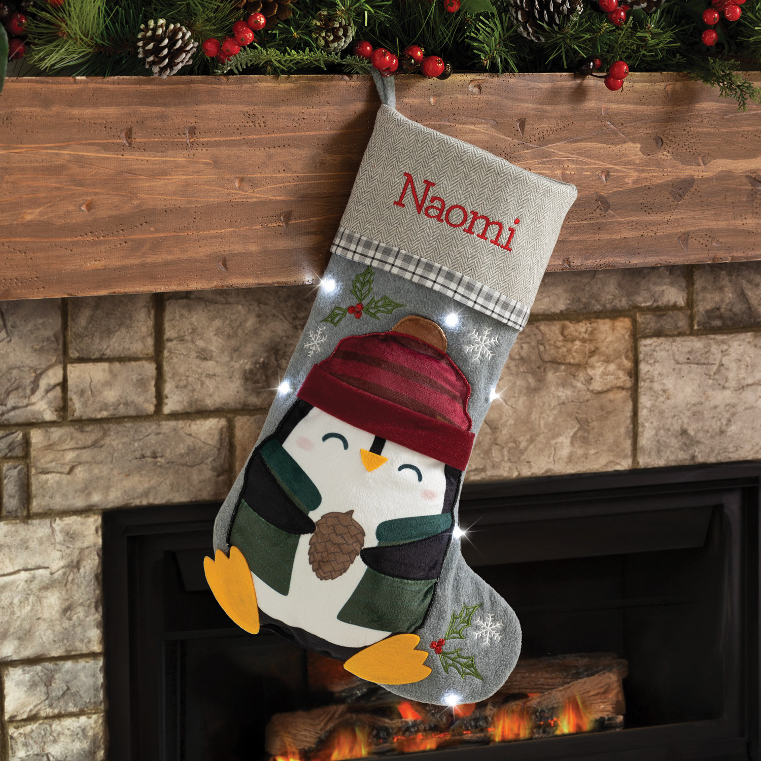 The Holiday Aisle® Wilderness LED Stocking | Wayfair