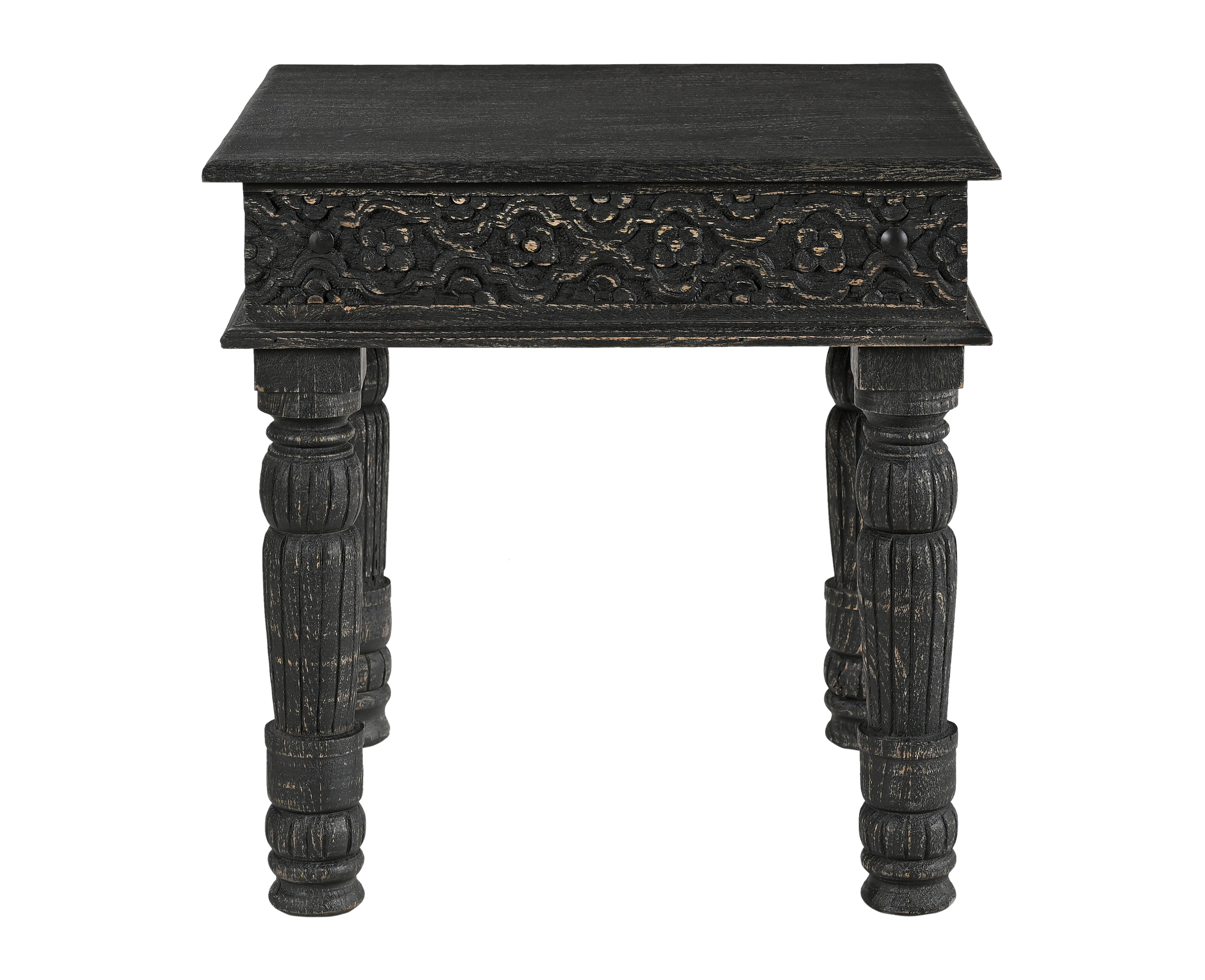 Taran Designs Carved End Table | Wayfair