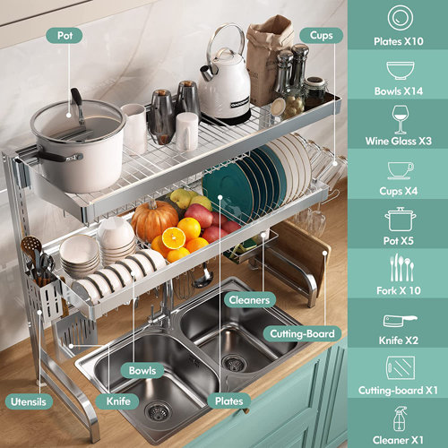 Rebrilliant Lubelihle Adjustable Cabinet Shelving Rack | Wayfair