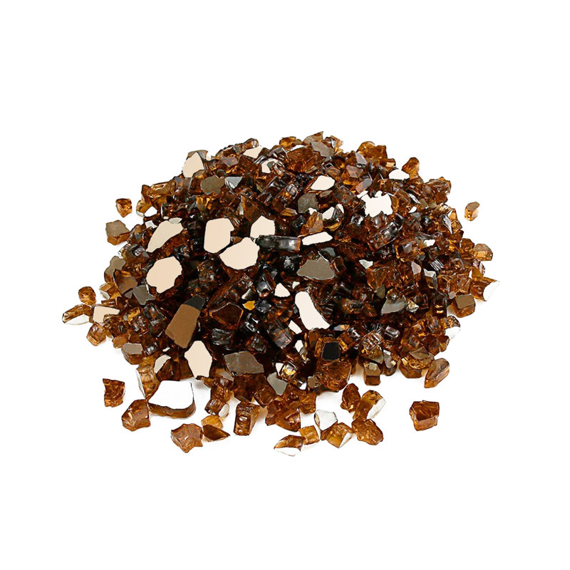 Luxury Living Furniture 11 Pound Reflective Fire Glass, Fire Pit Glass ...