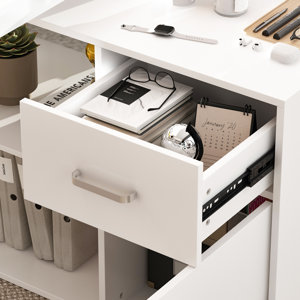 Ivy Bronx 110"W Computer Desk 2 Person & Reviews | Wayfair